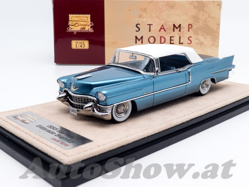 Cadillac Eldorado Biarritz, closed Convertible, 1955, bahama blue ...